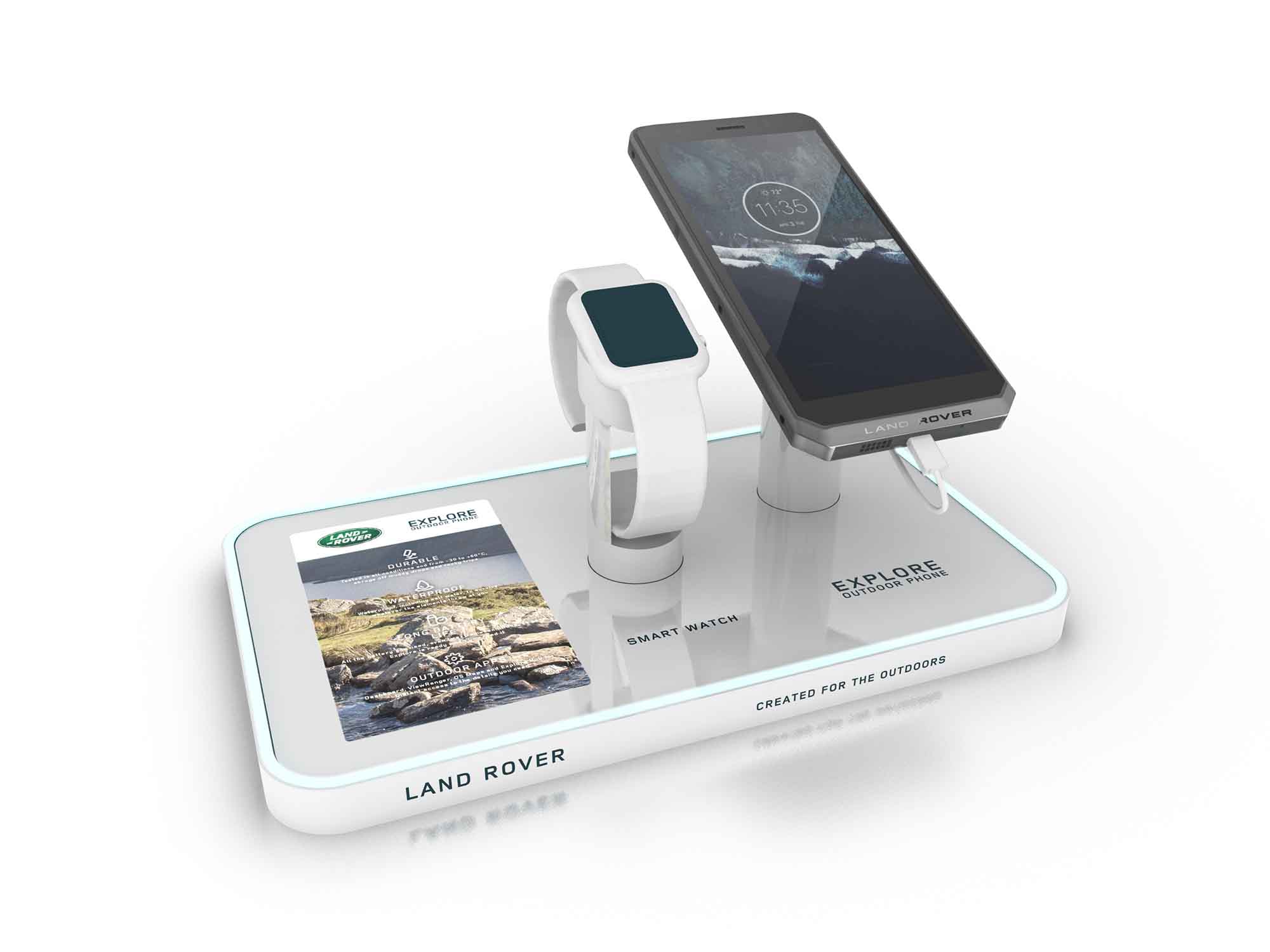 Land Rover Phone Display - POS, Retail, Exhibition, Freelance 3D Design ...