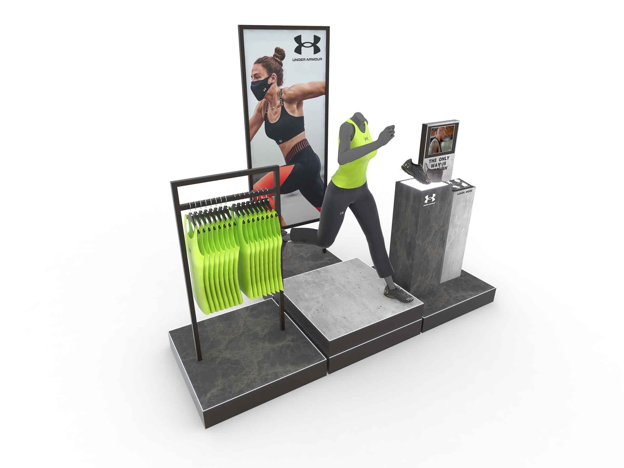 Under Armour Display Units - POS, Retail, Exhibition, Freelance 3D ...